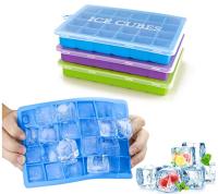 China Non Toxic Food Grade Silicone Ice Tray Smooth Dishwasher Safe Lids Not for sale