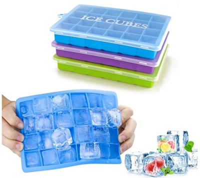 China Non Toxic Food Grade Silicone Ice Tray Smooth Dishwasher Safe Lids Not for sale