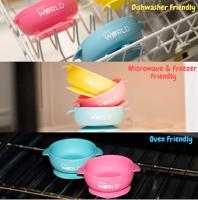 China Custmized BPA Free Silicone Baby Bowl Eco Friendly High Suction Base for sale