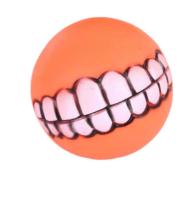 China 50g Pet Ball Dog Toy Silicone Squeaky Sound Dog Chew Toys For Teeth for sale