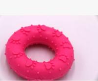 China Freezable Silicone Dog Toys Durable Chewing Thicken Ring Dia 7.5cm for sale