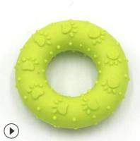 China Freezable Silicone Dog Toys Durable Chewing Thicken Ring Dia 7.5cm for sale