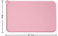 China Non Slip Silicone Pet Food Mat Leak Proof Dog Food Placemat for sale
