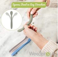 China BPA Free Self Feed Spoon Food Grade Silicone Spoons For Eating for sale