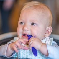 China Silicone Weaning Dip Spoon for sale