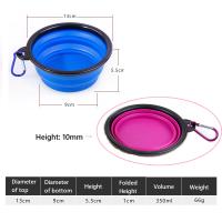China Portable Collapsible Silicone Pet Bowl Environmentally Friendly For Dog for sale
