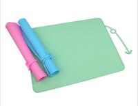 China Oil Proof Heat Resistant Silicone Placemats Foldable Waterproof Suction Mat Plate for sale