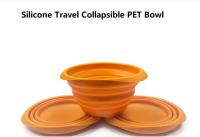 China Travel Coolapsible Silicone Pet Bowl Food Grade Safety BPA Free for sale