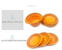 China Travel Coolapsible Silicone Pet Bowl Food Grade Safety BPA Free for sale