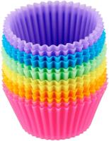 China Reusable Silicone Baking Products 12 Pack Cups 2.76x2.76x3.35cm for sale
