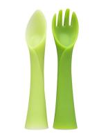 China Washable Training Silicone Baby Fork Spoon BPS free For Feeding for sale