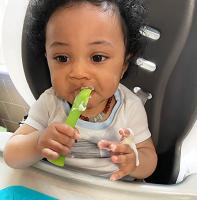 China Washable Training Silicone Baby Fork Spoon BPS free For Feeding for sale