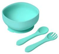 China Soft Flexible Baby Suction Bowl Set Unbreakable Food Grade Silicone for sale
