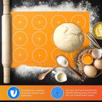 China 100% Food grade Silicone Baking Mats Set of 2 Non-stick, BPA Free Liners for Half-Size Cookie Sheet with Measurements for sale