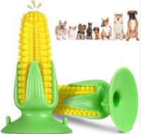 China Corn Suckers Silicone Dog Chew Toys Bite Resistant Floating and squeaking for sale