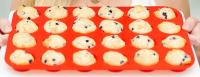 China BPA Free 24 Hole Silicone Mini Muffin Pan Oven Microwave Dishwasher safe for sale