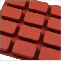 China 12 Consecutive Silicone Baking Products Round Corner Rectangular shape for sale