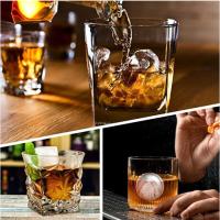 China Large Round Silicone Ice Tray Non Toxic Odorless Durable for Whiskey for sale