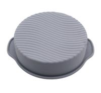 China Round Amphorus Food Grade Silicone Cake Pan Large Oven Baking Tool Cake Pan Chiffon Cake Pan for sale