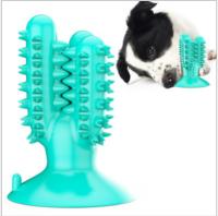 China non toxic Teeth Cleaning Silicone Dog Toys Corn simulation suction bottom for sale