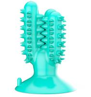 China non toxic Teeth Cleaning Silicone Dog Toys Corn simulation suction bottom for sale
