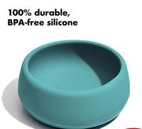 China Sustainable Silicone Baby Bowl Tantrum Proof For Baby Led Weaning for sale
