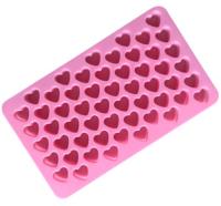 China Baking 55 Heart Shaped Silicone Chocolate Mould Silicone Fudge Moulds for sale
