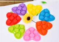 China Safety DIY Silicone Baking Products 6 Heart Shaped Silicone Cake Mold for sale