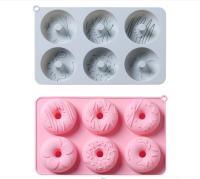China Household Silicone Baking Products 6 Cavities Non Stick Silicone Cake Moulds for sale