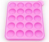 China 20 Cavities Lollipop Silicone Mold for sale
