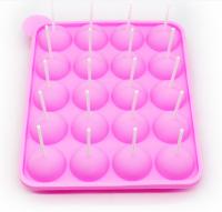 China 20 Cavities Lollipop Silicone Mold for sale