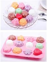 China Food Grade Flowers Shape Silicone Baking Products Heat resistant non toxic for sale