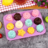 China Food Grade Flowers Shape Silicone Baking Products Heat resistant non toxic for sale