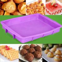China Easy Demoulding Silicone Baking Products Rectangle European Grade for sale