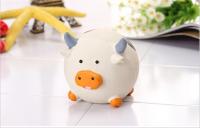 China No Harmful Durable Squeaky Dog Toys Pig Pattern BPA Free Silicone for sale