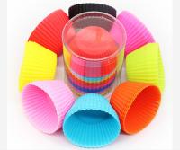 China BPA Free Silicone Cupcake Mold Colorful Silicone Baking Cups 7x3.2x4.5mm for sale