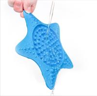 China Home Portable Dog Licking Toy Blue Sustainable Silicone for Relax for sale