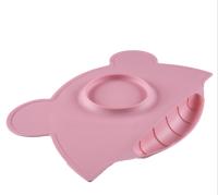 China Collapsible Bear Silicone Baby Mat for sale