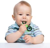 China BPA Free Silicone Baby Teether Sensory Chew Toys For Infant Teething Pain Relief for sale
