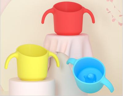 China Tilt Mouth Silicone Baby Cups 150ml circular Shape Fall Proof for sale