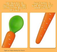 China BPA Free Silicone Baby Fork Spoon for sale