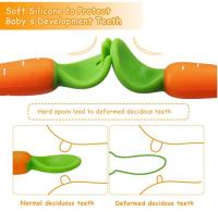 China BPA Free Silicone Baby Fork Spoon for sale