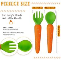 China BPA Free Silicone Baby Fork Spoon for sale