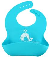 China Pure Platinum LFGB Silicone Baby Bibs for sale