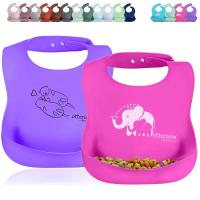 China Pure Platinum LFGB Silicone Baby Bibs for sale