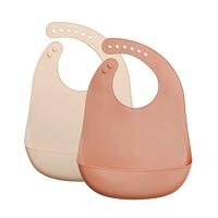 China Waterproof PVC Free Soft Silicone Bib Food Grade With Bucket for sale