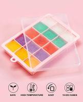 China Easily Stacking 15 Silicone Ice Tray Silicone Ice Cube Moulds 8.5x5.24x2.24cm for sale