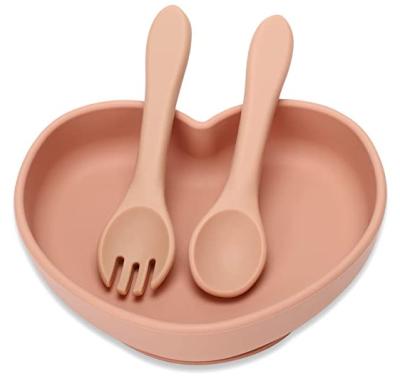 China BPA Free Silicone Feeding Plate Unbreakable Non Slip For Baby And Toddler for sale