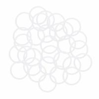 China White 20x17x1.5mm Silicone Sealing Rings For Compressor Valves Pipe Repair for sale