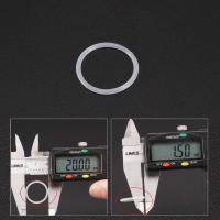 China White 20x17x1.5mm Silicone Sealing Rings For Compressor Valves Pipe Repair for sale